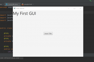 Benutzeroberfläche mit FXML - Einleitung GUI erstellen mit JavaFx
