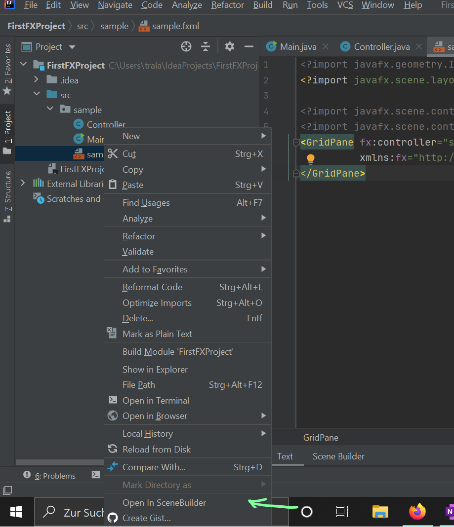 Benutzeroberfläche mit FXML - Einleitung GUI erstellen mit JavaFx